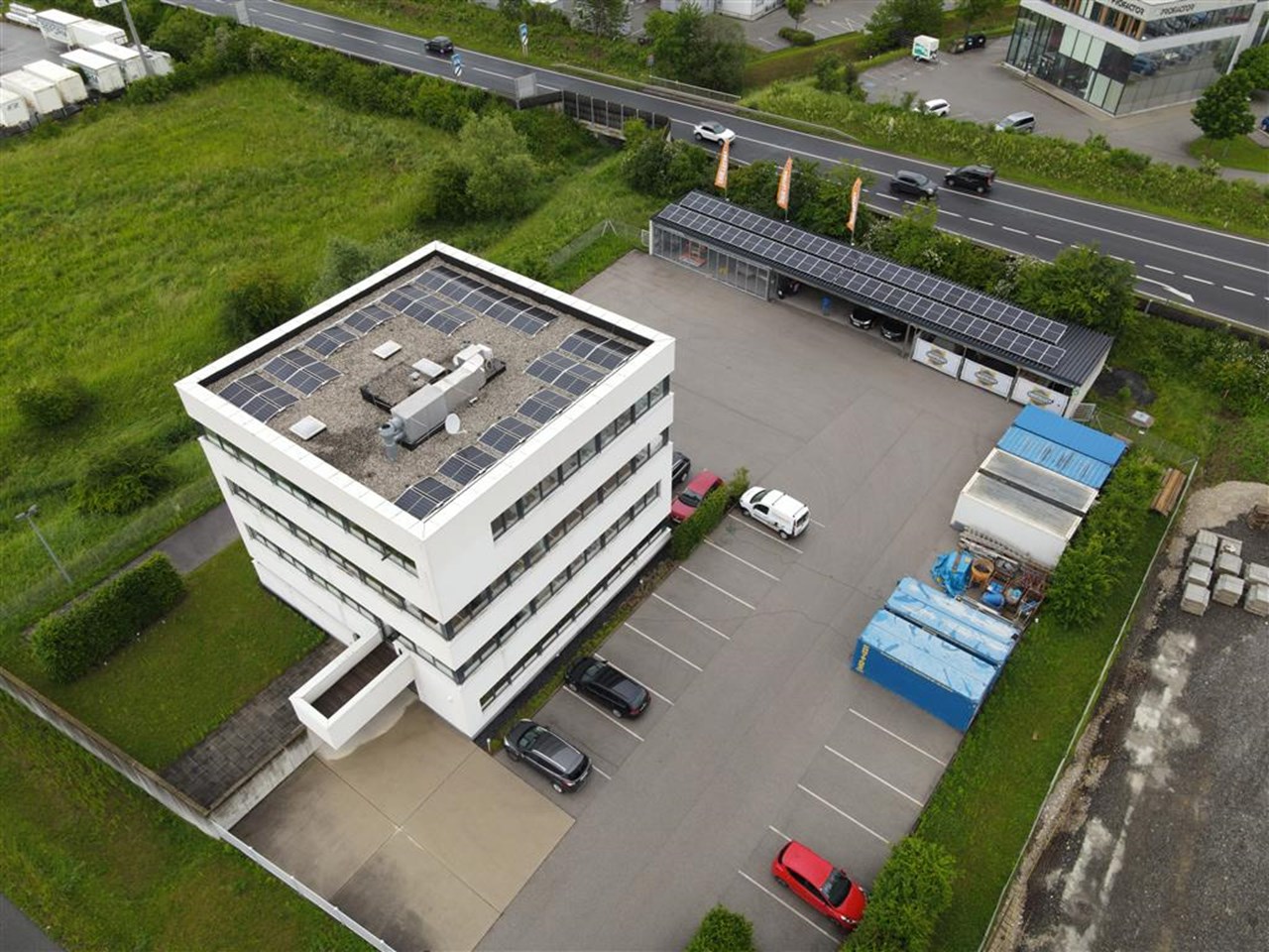 Photovoltaikanlage macht SWIETELSKY Steyr klimaneutral | Swietelsky AG
