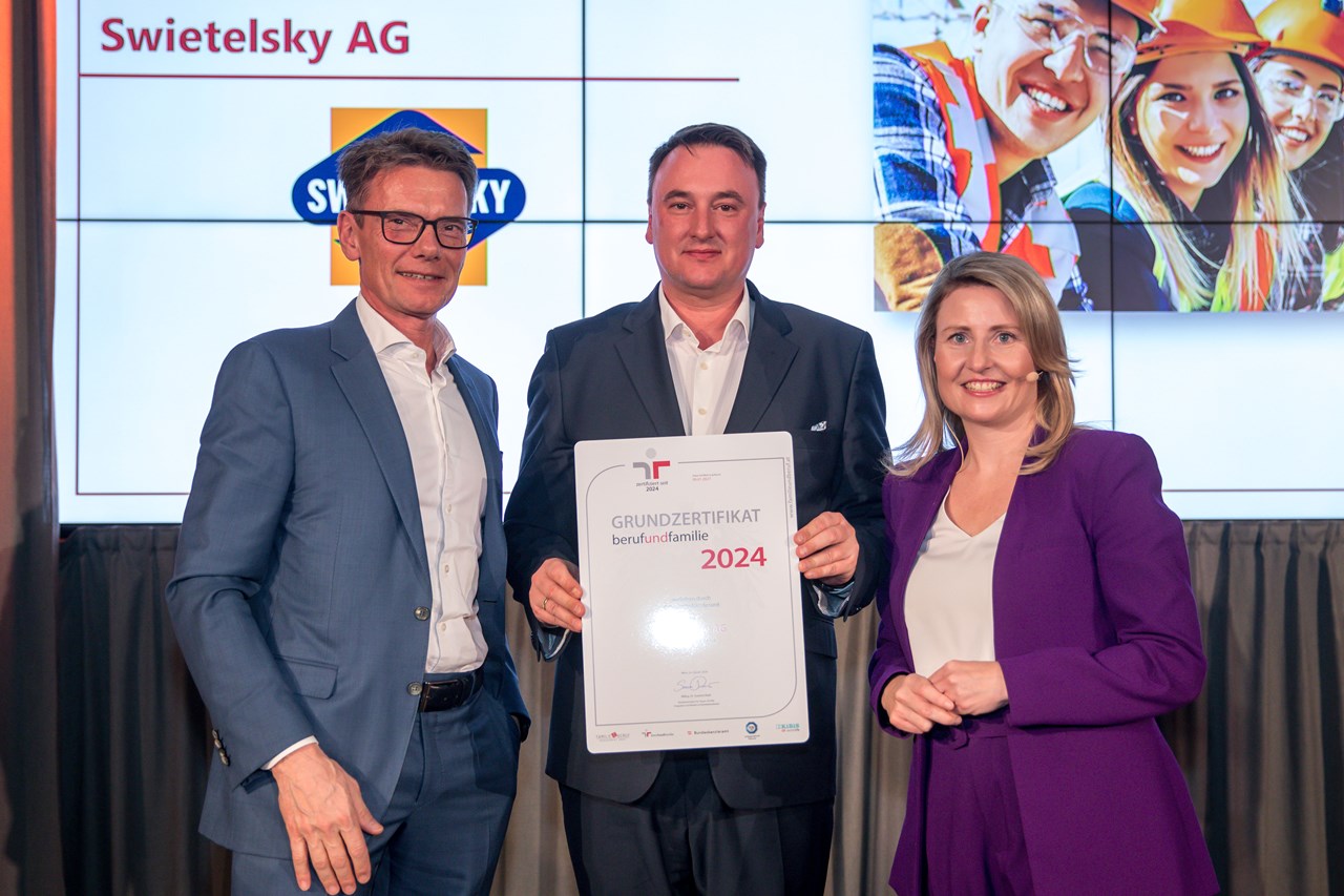 SWIETELSKY erhält Zertifizierung „berufundfamilie“ | Swietelsky AG